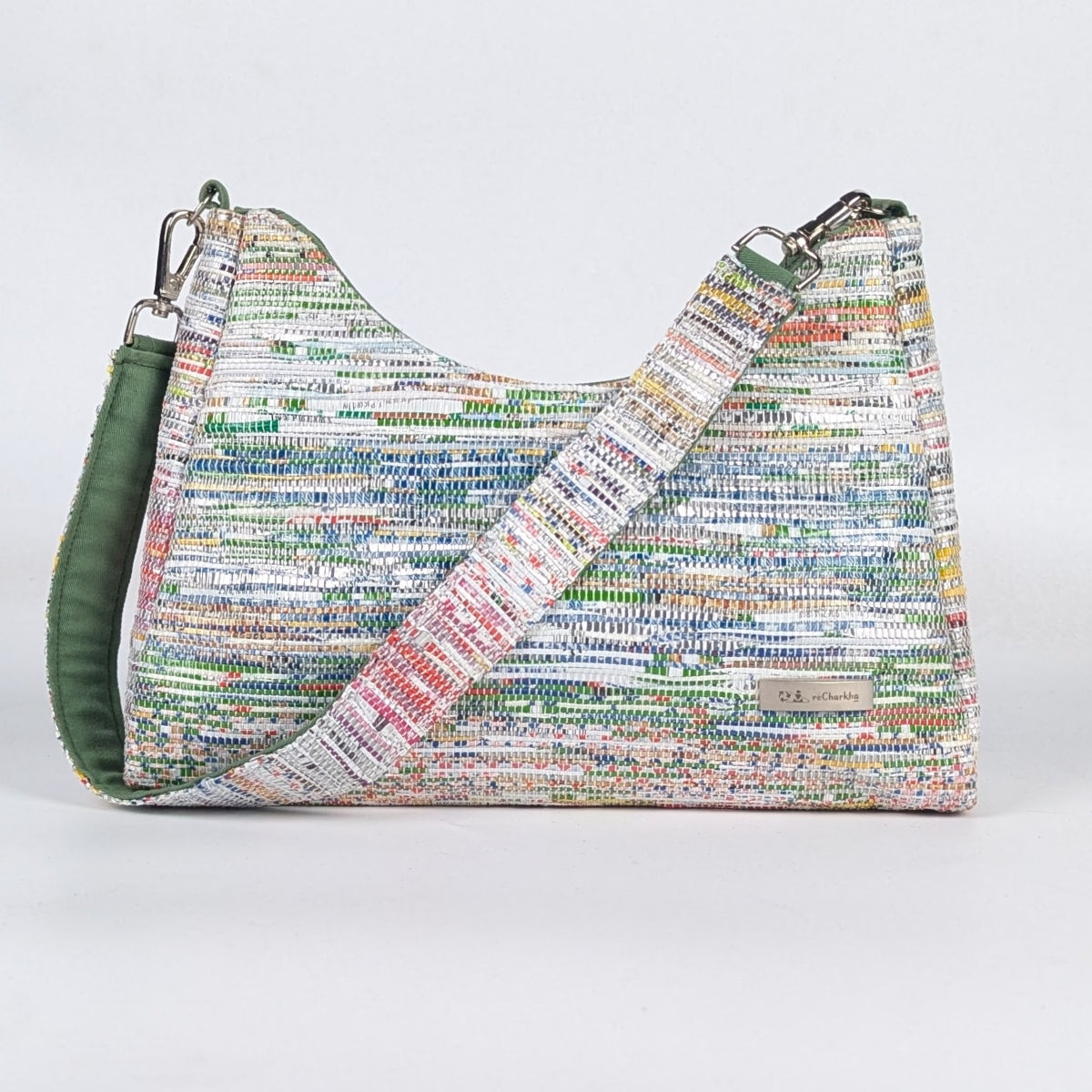 Upcycled Handcrafted Baguette Bag (BTB1125-002) PS_W – reCharkha - The ...