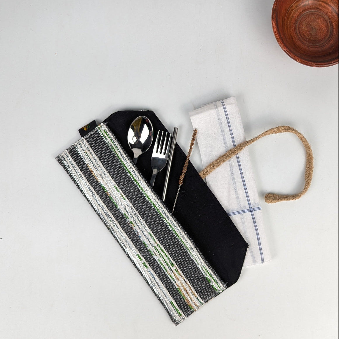 Upcycled Handwoven Cutlery Kit (CK0126-001) PS_W – reCharkha - The ...
