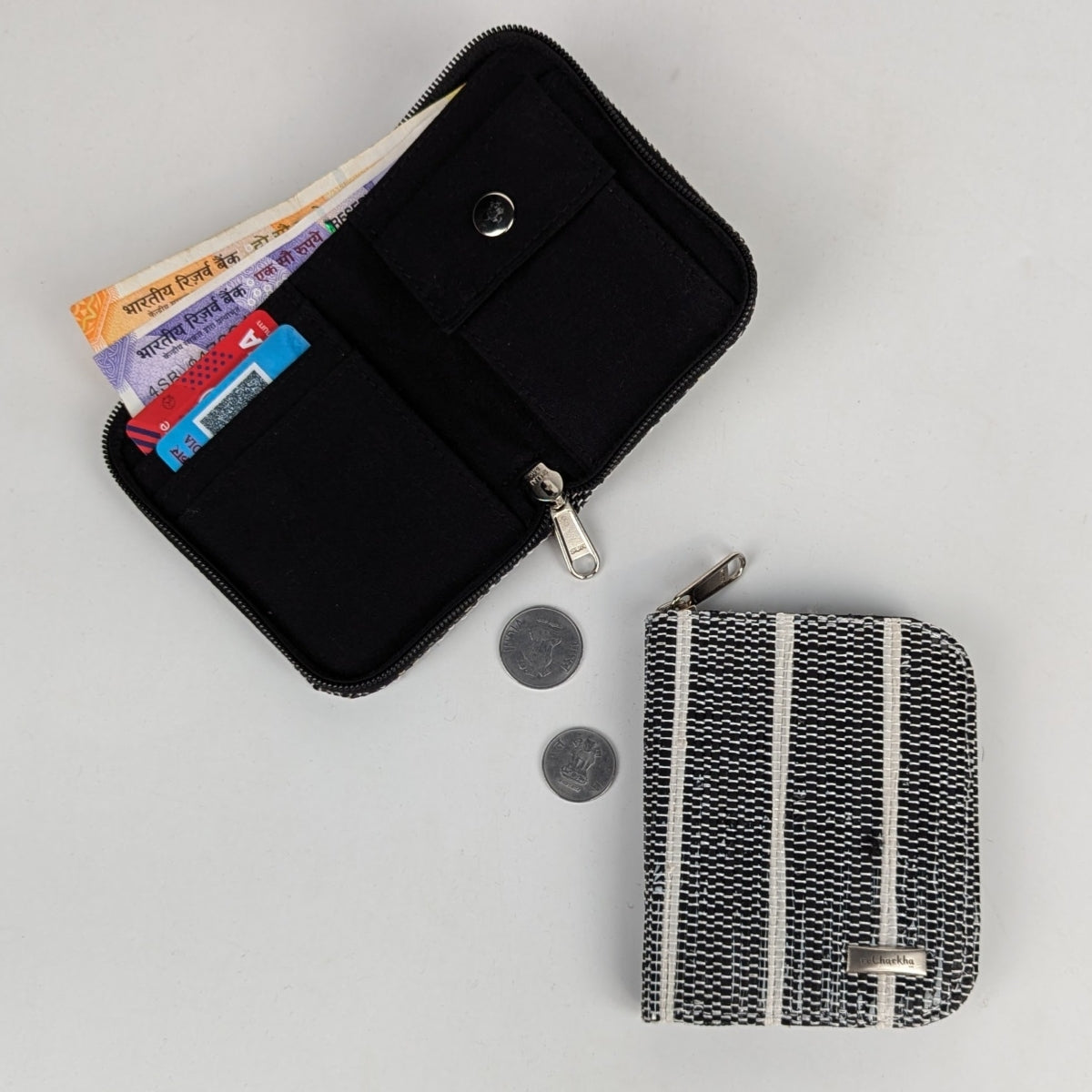 Upcycled Handwoven D Wallet (DW1225-017) PS_W – reCharkha - The ...