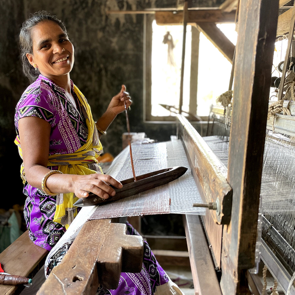 reCharkha Upcycled Handwoven products made from Waste Plastic bags and ...